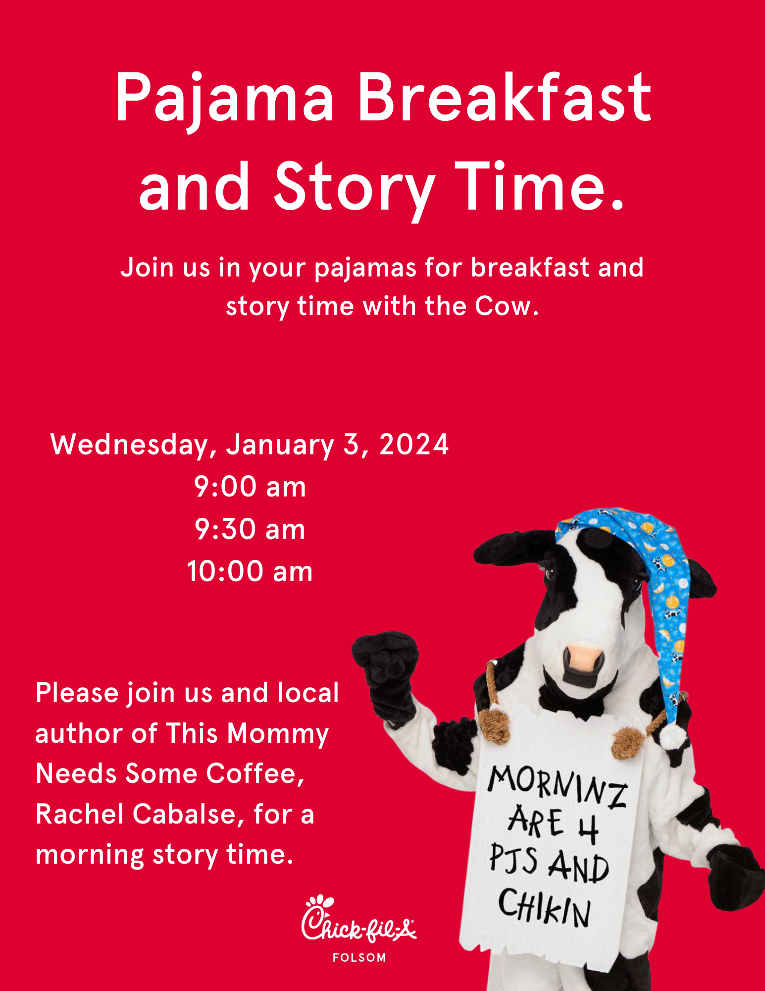 Pajama Breakfast And Story Time With Author Rachel Cabalse Folsom Times pajama-breakfast-and-story-time-with-author-rachel-cabalse-folsom-times