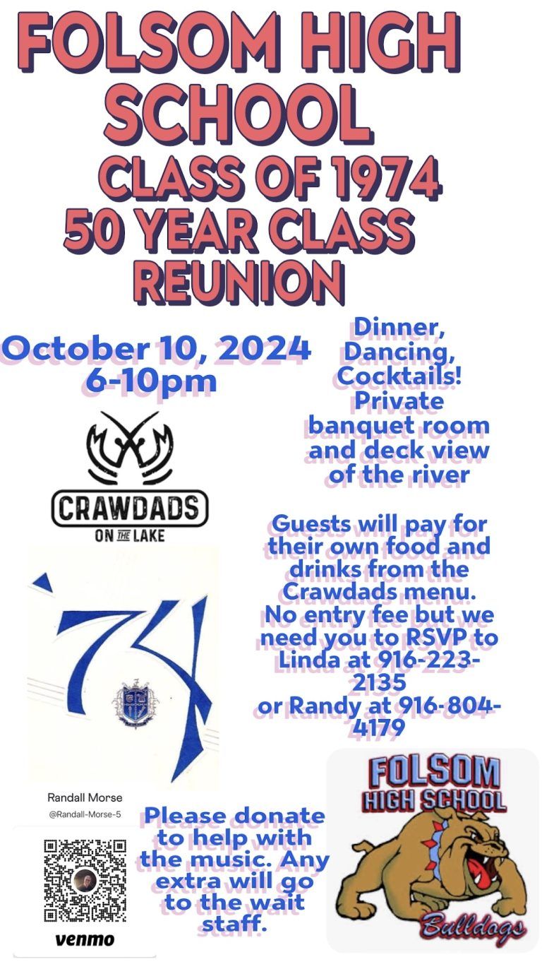 Folsom High School Class Of 1974 To Celebrate 50-year Reunion – Folsom ...